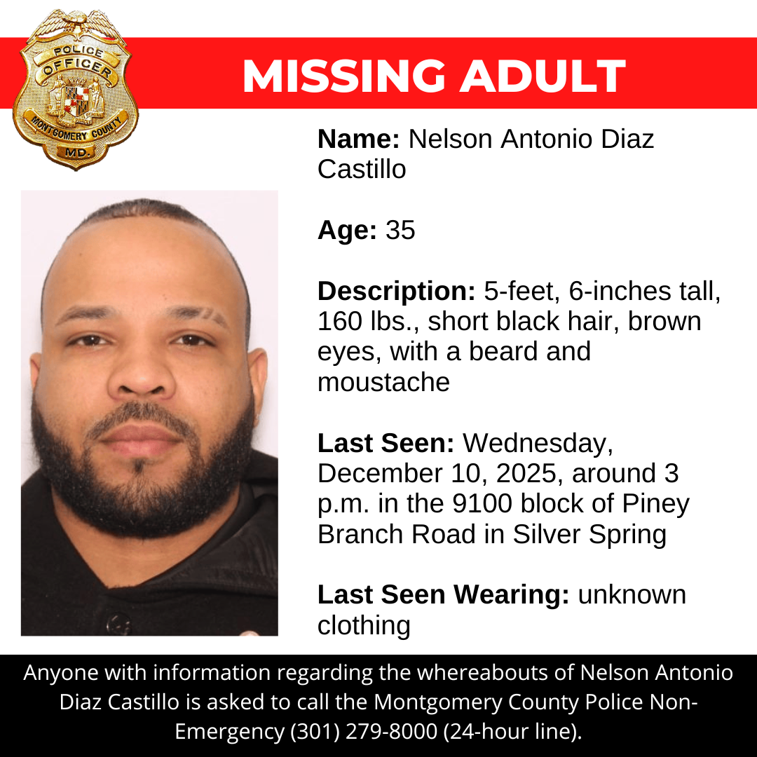Concern for Missing 35-Year-Old Man - The MoCo Show